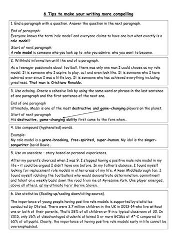 6 ways to make your writing more compelling | Teaching Resources