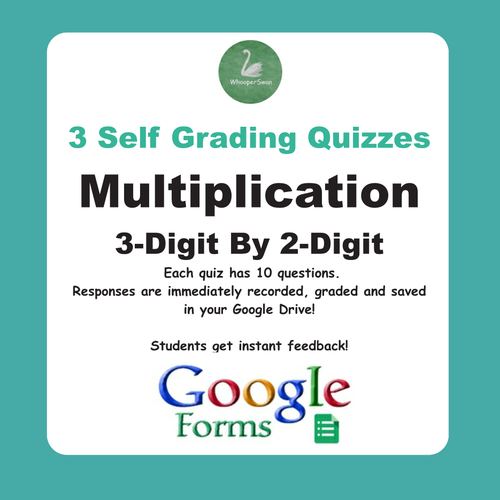 Multiplication Quiz - 3-Digit By 2-Digit (Google Forms) | Teaching ...