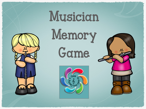 Musician Memory Game-matching instrument and musician | Teaching Resources
