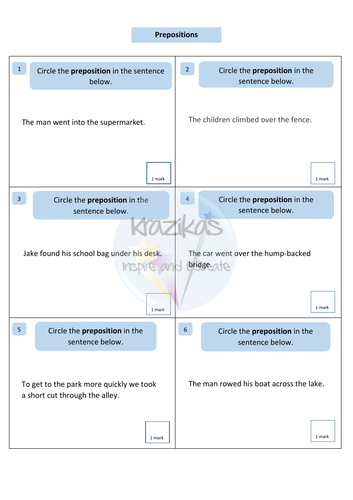 English SATS Grammar Revision | Teaching Resources