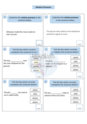 English SATS Grammar Revision | Teaching Resources