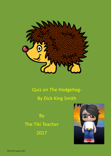 Quiz on The Hodgeheg by Dick King Smith | Teaching Resources