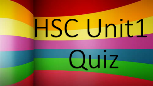 HSC Human Development and Lifestages Quiz | Teaching Resources