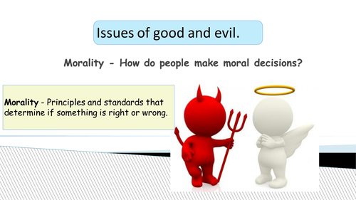 RS - Eduqas 1-9 Good and Evil - Complete lesson presentation and ...