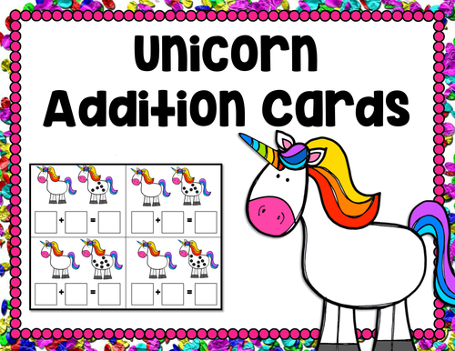Unicorn Addition Cards (Sums 1-20) | Teaching Resources