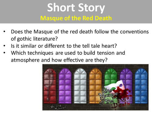 The Masque of the red death Edgar Allan Poe 19th century short story ...