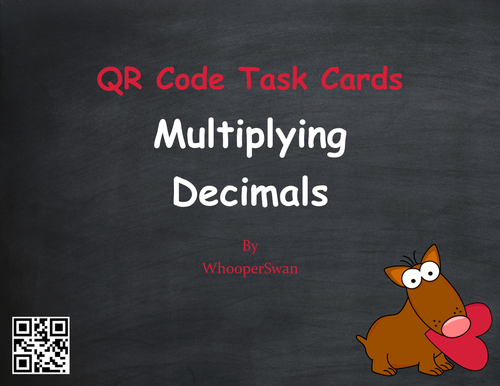 Valentine's Day Math: Multiplying Decimals QR Code Task Cards ...