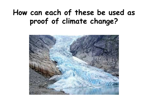 Two lessons on evidence and causes of climate change New AQA Geography ...