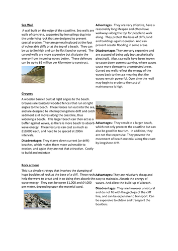 Two lessons on Hard and soft engineering on the coast for New AQA ...