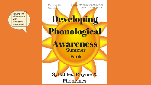 Phonological Awareness - Syllables, Rhyme and Phonemes - Summer Pack ...