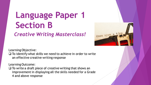AQA Language Paper 1 Section B Writing Masterclass | Teaching Resources