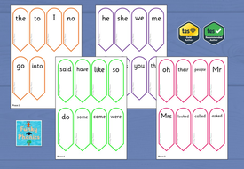 Tricky Word Fans | Teaching Resources