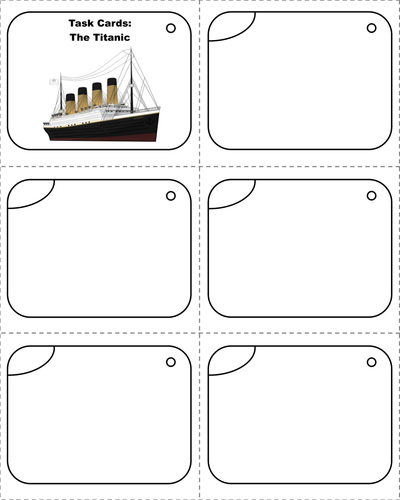 Titanic Task Cards | Teaching Resources