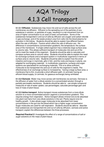 AQA Triology Cell Biology Topic Sheets | Teaching Resources