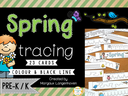 Spring Tracing (Fine Motor and Vocabulary Development) | Teaching Resources