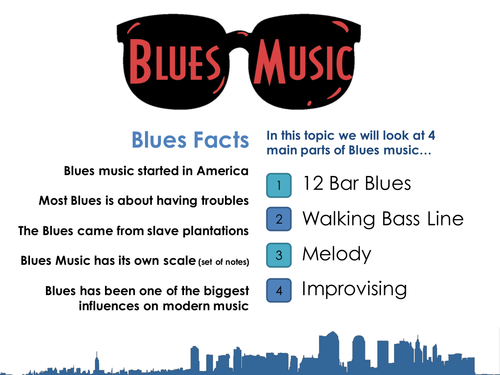 KEYBOARD | Blues Music | Teaching Resources