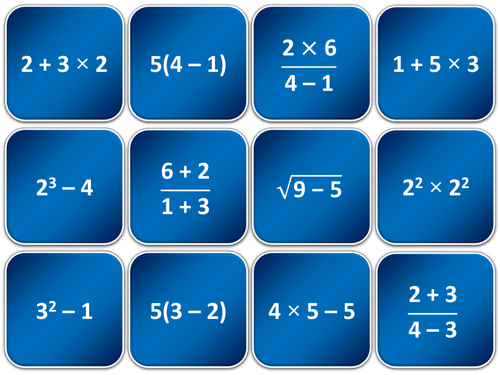 Order of Operations Matching Activity | Teaching Resources Order of Operations Matching Activity | Teaching Resources