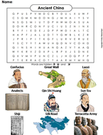 Ancient China Word Search | Teaching Resources