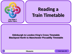Reading a Train Timetable KS2 by Magictrickster | Teaching Resources