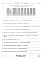 Reading a Train Timetable KS2 by Magictrickster | Teaching Resources