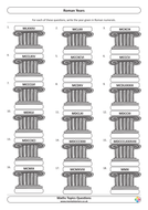 Roman Numerals KS2 | Teaching Resources