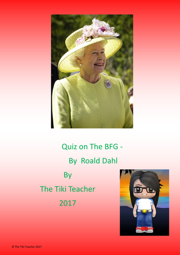 Quiz on The BFG by Roald Dahl | Teaching Resources