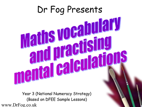 YouTube and PowerPoint Maths vocabulary and practising mental ...