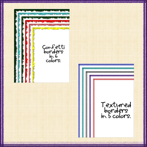 Colorful Page Border Clip Art | Teaching Resources