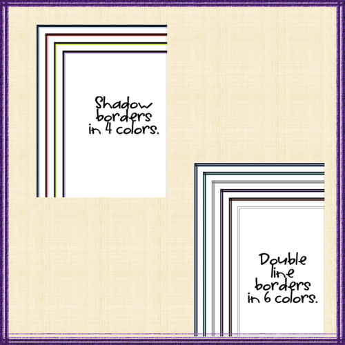 Colorful Page Border Clip Art | Teaching Resources