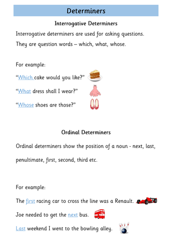 Determiners | Teaching Resources