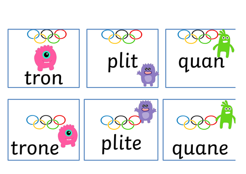 Phonics Olympic Games 2022 Phonic Screen build up fun! Year 1 Year 2 ...