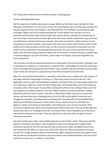 GCSE English Language Revision: 19th Century Literary Non Fiction ...