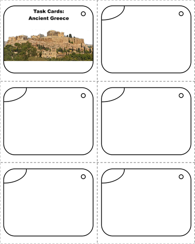 Ancient Greece Task Cards | Teaching Resources