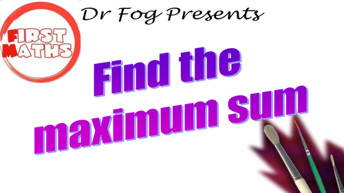 YouTube Find the maximum sum FREE Year 6 Maths PowerPoint Lesson Autumn ...