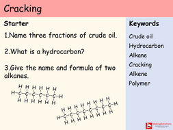 AQA Chapter 7 (Hydrocarbons) - Lesson 3 - Cracking Alkanes | Teaching ...