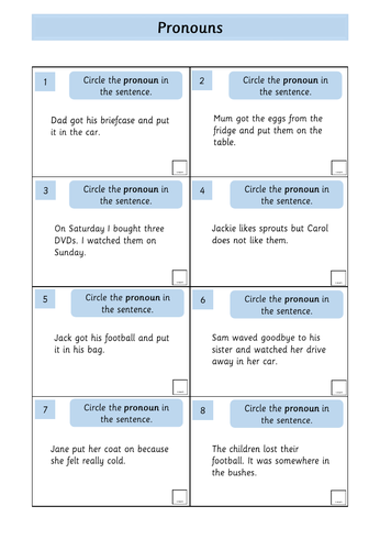 Pronouns - SATS Grammar Revision | Teaching Resources Pronouns - SATS Grammar Revision | Teaching Resources