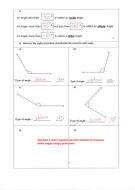 Drawing angles and measuring angles using a protractor - ks2 year 5 & 6 ...
