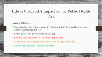 Edwin Chadwick | Teaching Resources