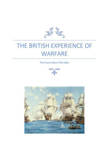 The British Experience of Warfare Revision Guide - French Wars 1793 ...