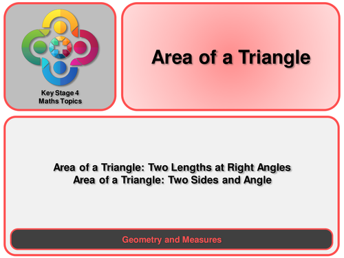 Area of a Triangle KS4 | Teaching Resources