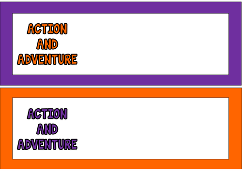 ACTION AND ADVENTURE TEACHING & DISPLAY RESOURCES ENGLISH READING KS2 ...