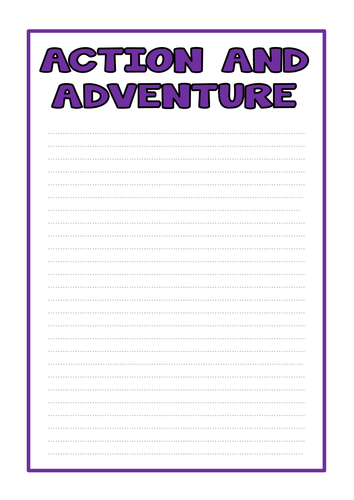 ACTION AND ADVENTURE TEACHING & DISPLAY RESOURCES ENGLISH READING KS2 ...