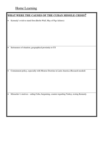 Introduction to the Cuban Missile Crisis | Teaching Resources