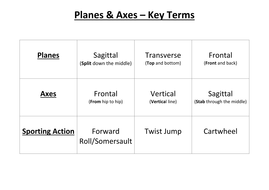 Edexcel New GCSE PE 9-1. Levers/Planes & Axes A3 Posters | Teaching ...