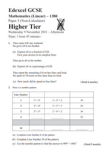 Save on Printing GCSE Maths Past Papers (Higher) 9-1 & A*-E | Teaching ...