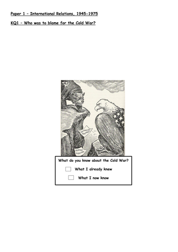 Quiz Quiz Trade - Beginning of the Cold War - GCSE Level | Teaching ...