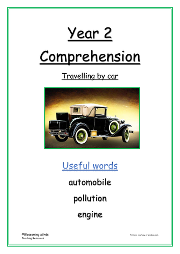 Year 2 reading comprehension - Cars | Teaching Resources Year 2 reading comprehension - Cars | Teaching Resources