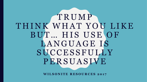 AQA ENGLISH LANGUAGE PAPER 2 - SECTION B/SPOKEN LANGUAGE - DONALD TRUMP ...