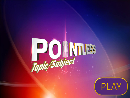 Plenary: Pointless Inspired Resource | Teaching Resources