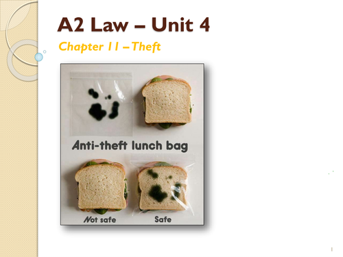 AQA A2 Law - LAW4 - Theft | Teaching Resources AQA A2 Law - LAW4 - Theft | Teaching Resources